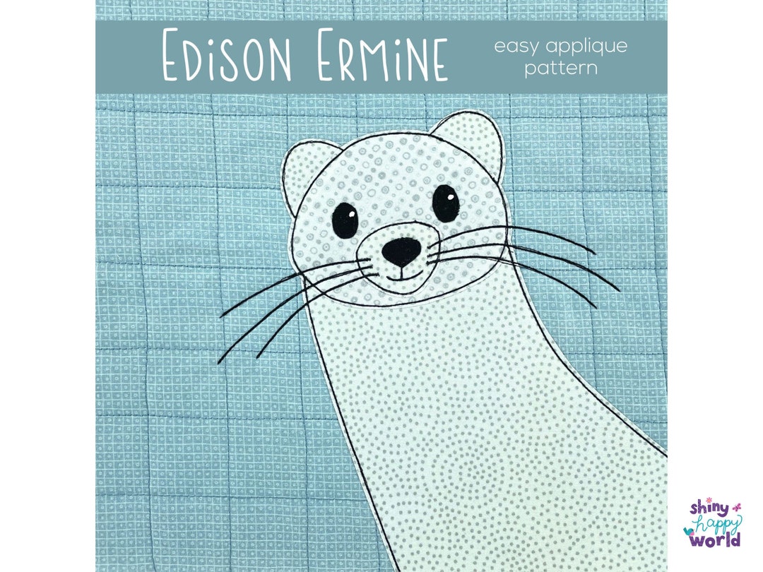 Edison Ermine Applique Quilt Pattern: Easy Quilt-as-you-go (PDF Pattern ...