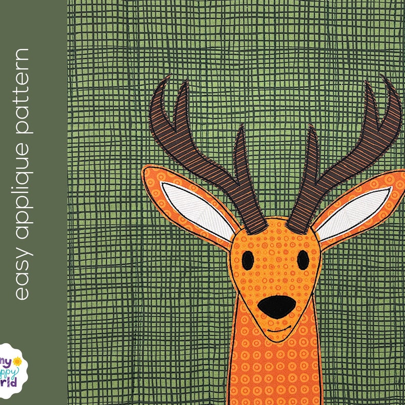 Deer Applique - Etsy