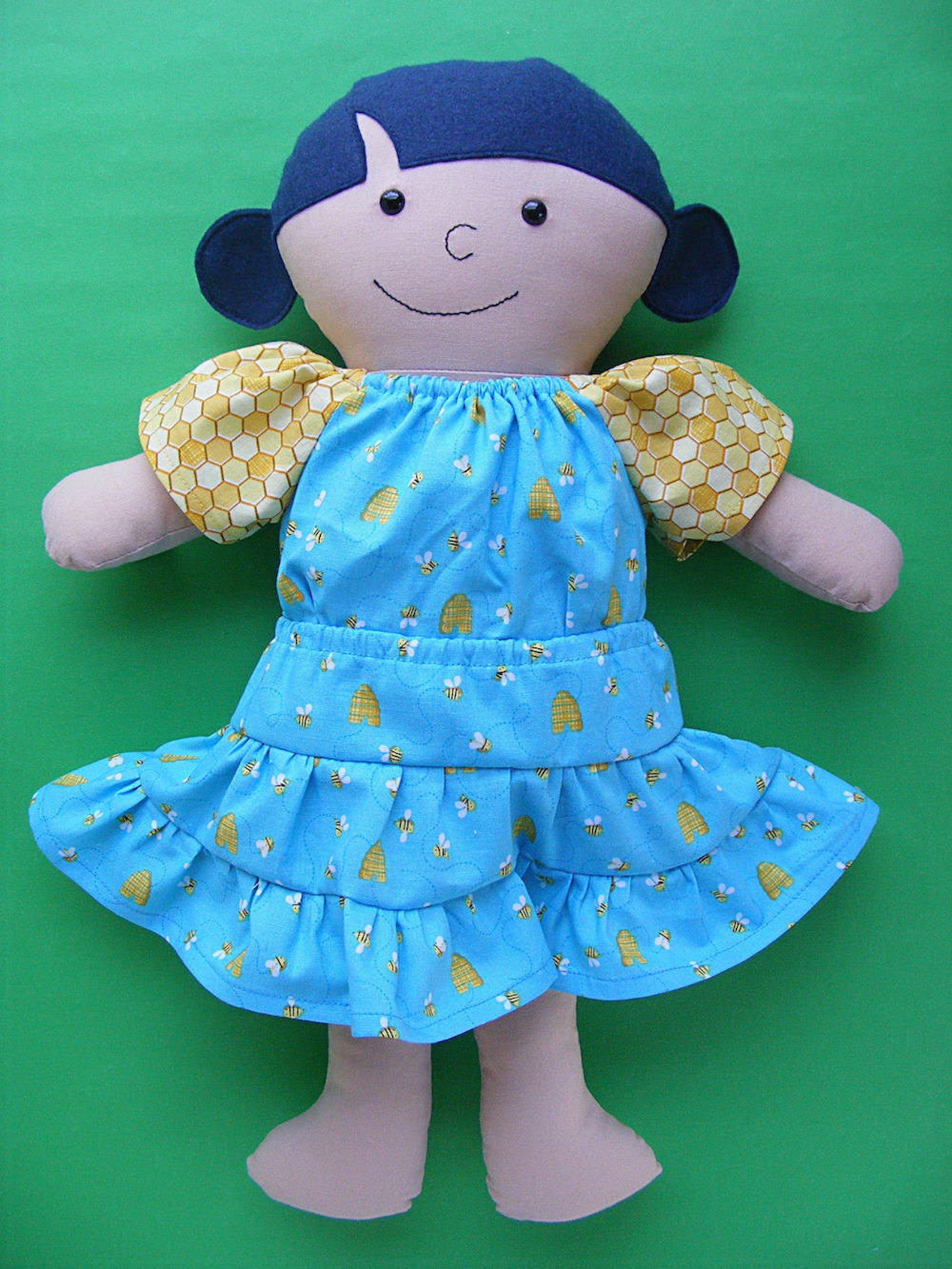 Dress up Bunch Doll Beekeeper Dress and Flowers Pattern - Etsy