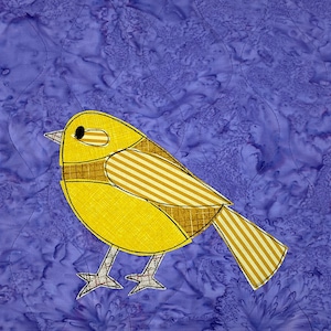 Backyard Birds Applique Quilt Pattern: Mix & Match Songbirds (digital ...