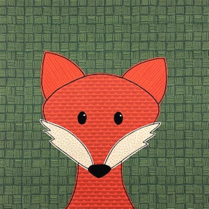 Fergal Fox Applique Quilt Pattern: Easy Beginner PDF (digital Download ...