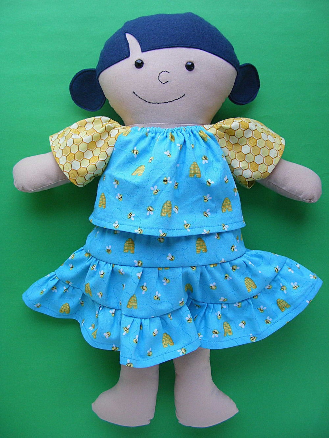 Dress up Bunch Doll Beekeeper Dress and Flowers Pattern - Etsy