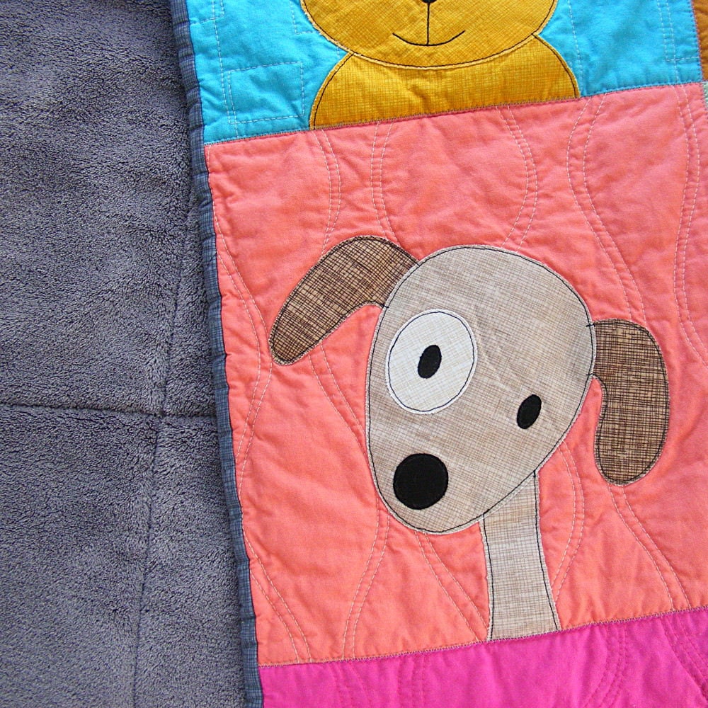 Puppy Dog Quilt Applique Pattern PDF | Etsy