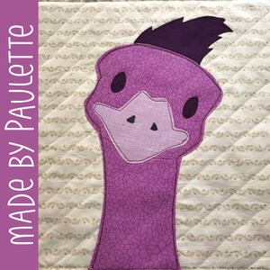 Eloise Emu Applique Quilt Pattern: Easy Quilt-as-you-go (digital PDF ...