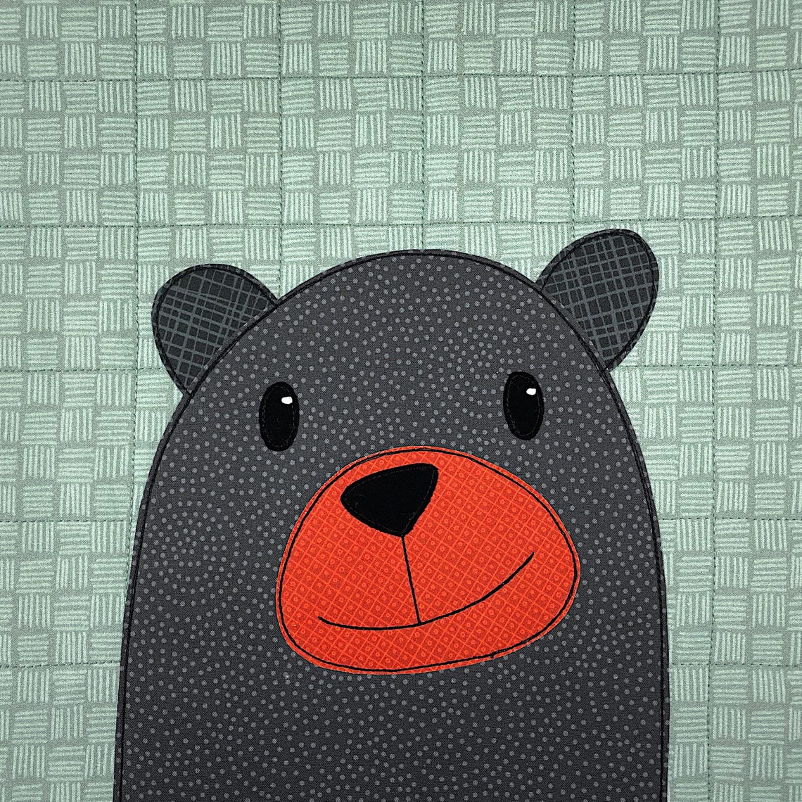 Bryce Bear Applique Quilt Pattern: Beginner Friendly (digital PDF) - Etsy
