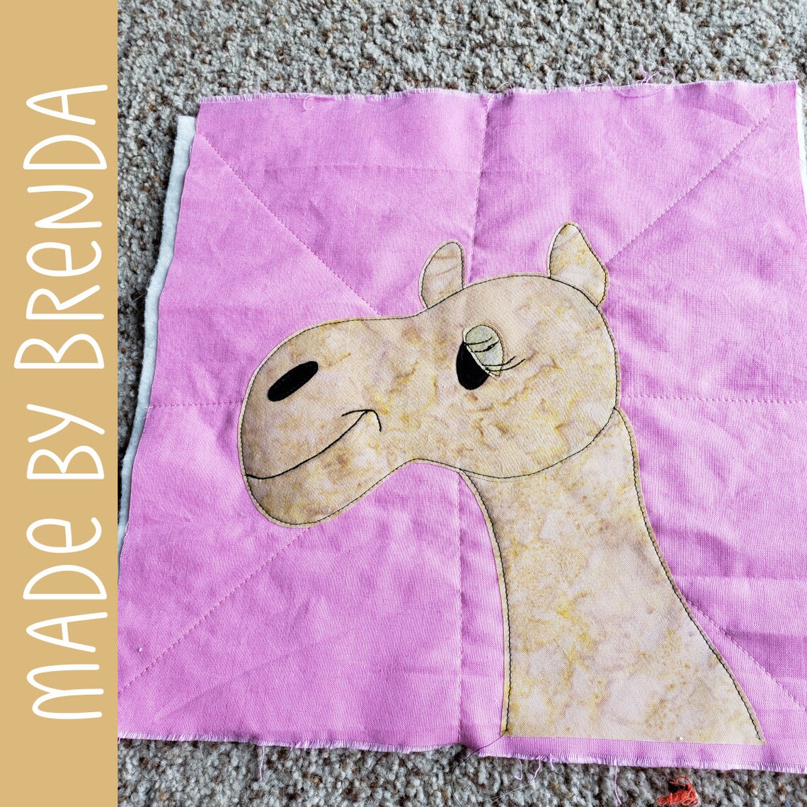 Corbin Camel Applique Quilt Pattern: Easy Quilt-as-you-go (PDF Pattern ...