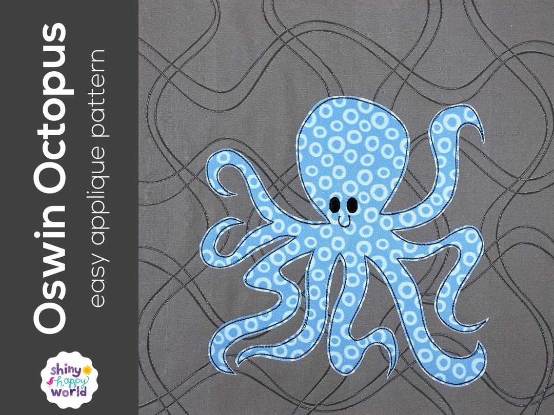 Oswin the Octopus Applique Quilt Pattern - Easy Digital PDF Pattern for ...