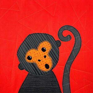 Silas the Spider Monkey Applique Quilt Pattern - Easy Digital PDF ...