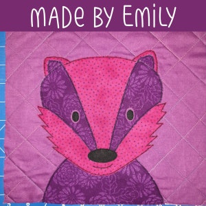 Benjamin Badger Applique Quilt Pattern Easy Digital PDF Pattern for ...