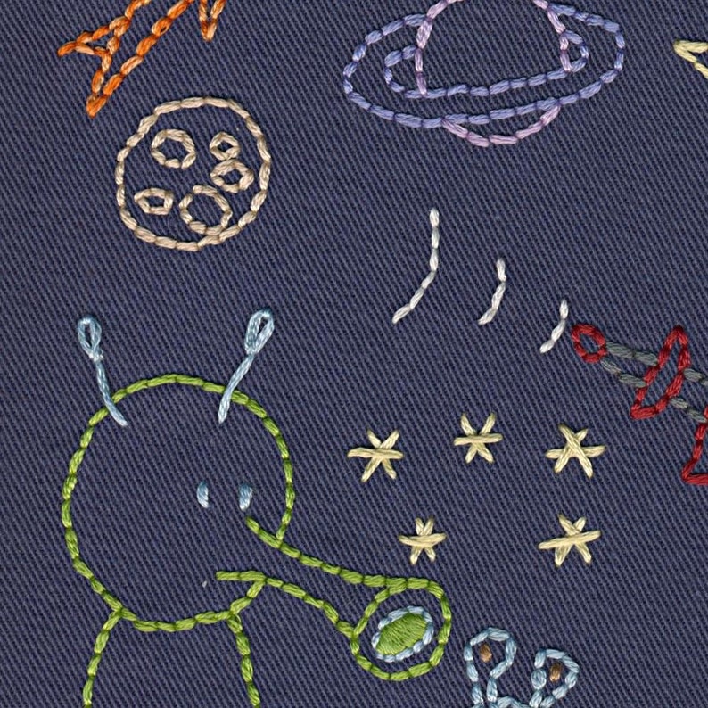 Space Embroidery Pattern PDF - Etsy