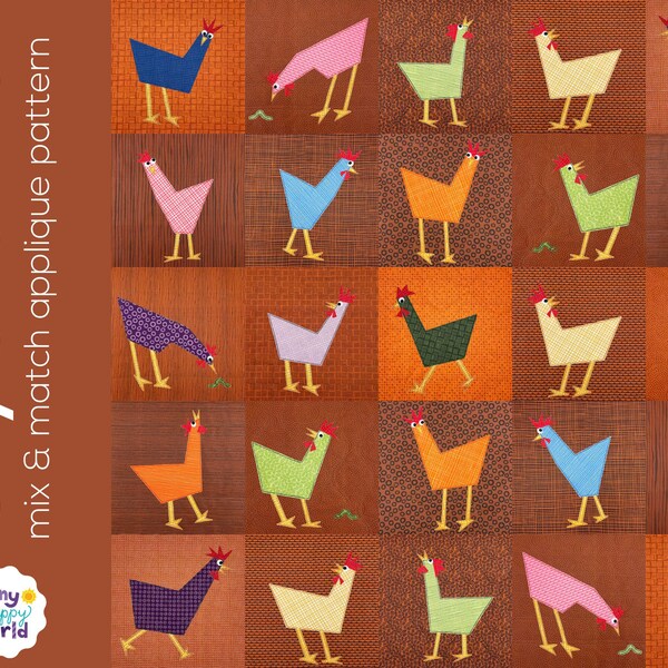 Chicken Applique - Etsy