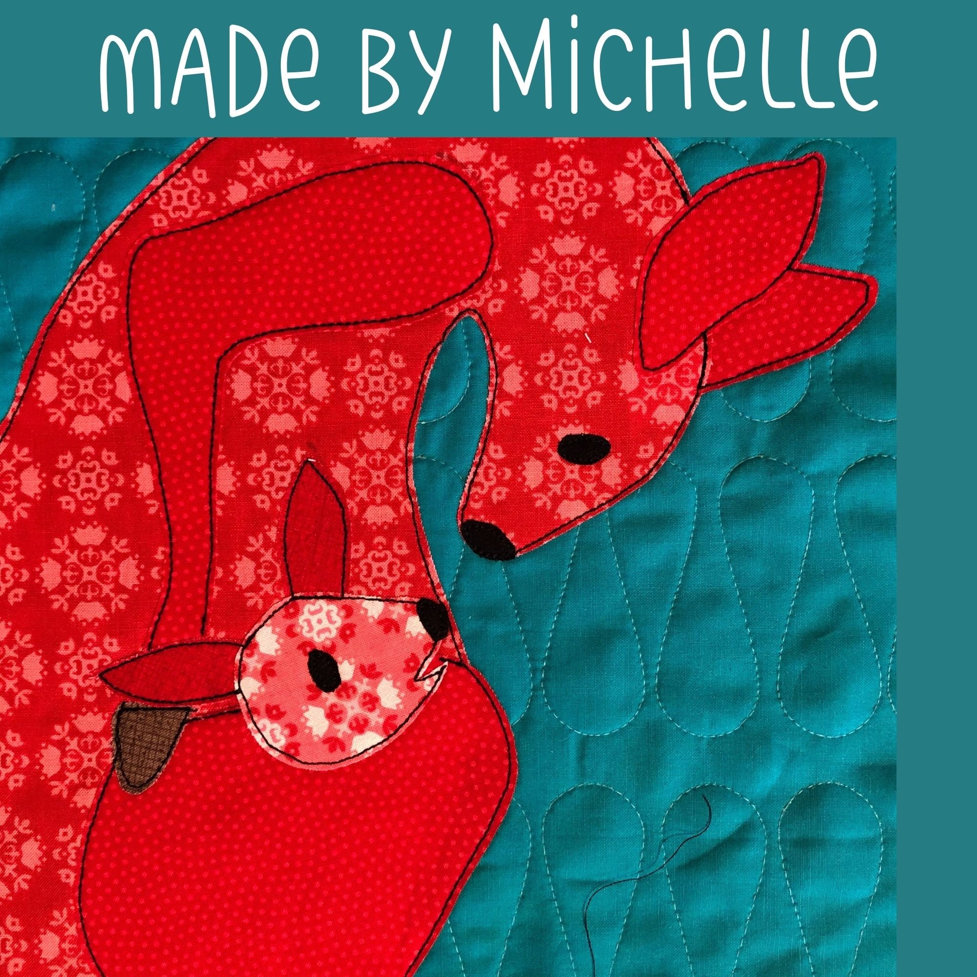 Mama and Baby Kangaroo Easy Applique Quilt Pattern for - Etsy