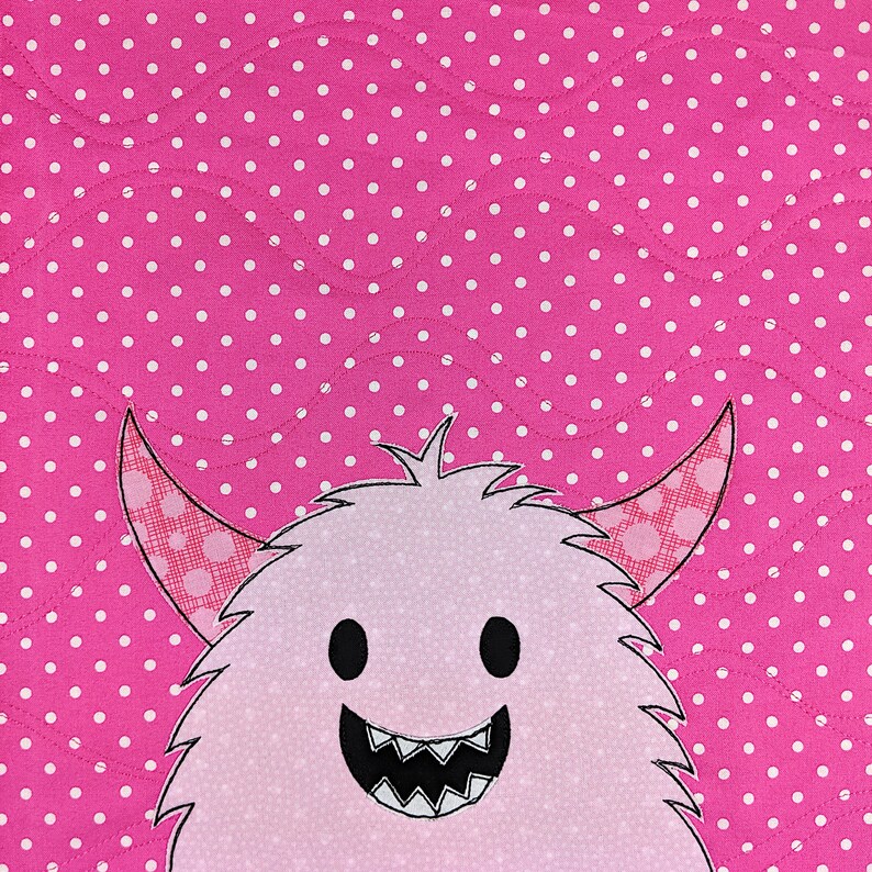 Yeti Monster Applique Quilt Pattern: Easy Beginner PDF (digital ...