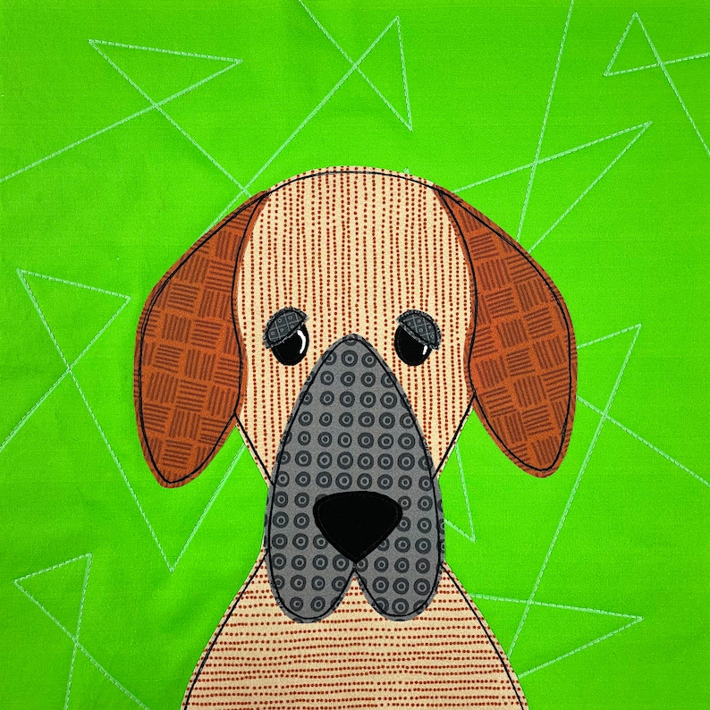 More Playful Puppies Dog Applique Quilt Pattern Easy PDF - Etsy