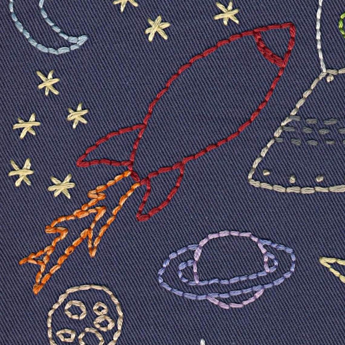 Space Embroidery Pattern PDF - Etsy