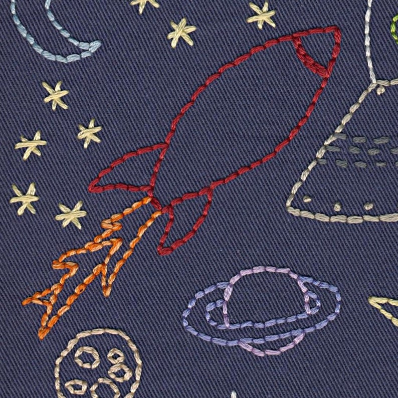Space Embroidery Pattern PDF - Etsy