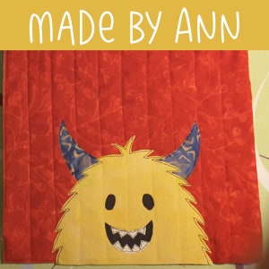 Yeti Monster Applique Quilt Pattern: Easy Beginner PDF (digital ...
