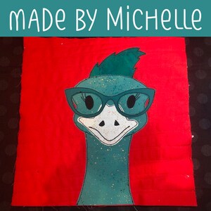 Eloise Emu Applique Quilt Pattern: Easy Quilt-as-you-go (digital PDF ...