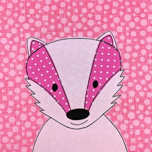 Benjamin Badger Applique Quilt Pattern Easy Digital PDF Pattern for ...