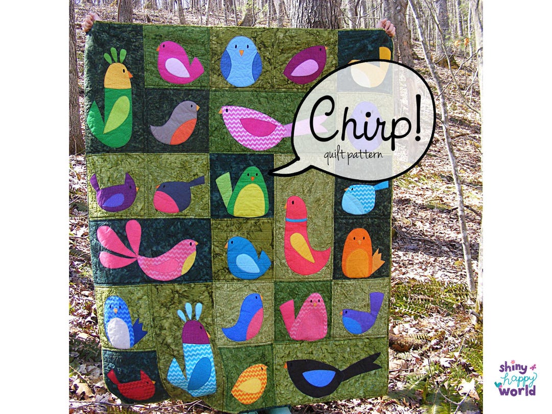 Bird Applique Quilt Pattern: Easy Quilt-as-you-go (digital PDF) - Etsy