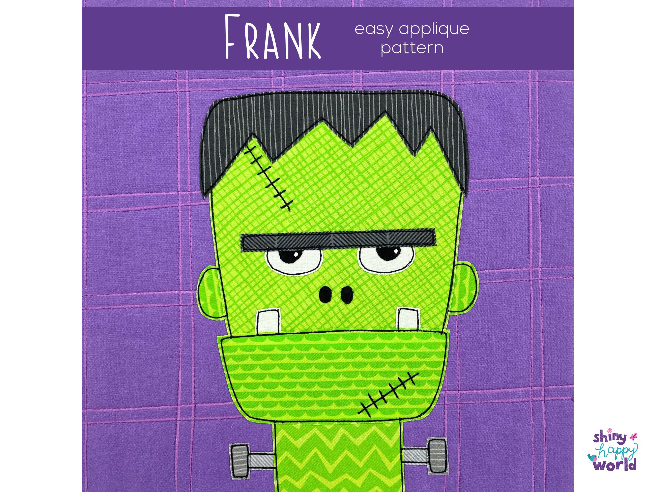 Frank Monster Applique Quilt Pattern: Beginner Friendly (digital PDF ...