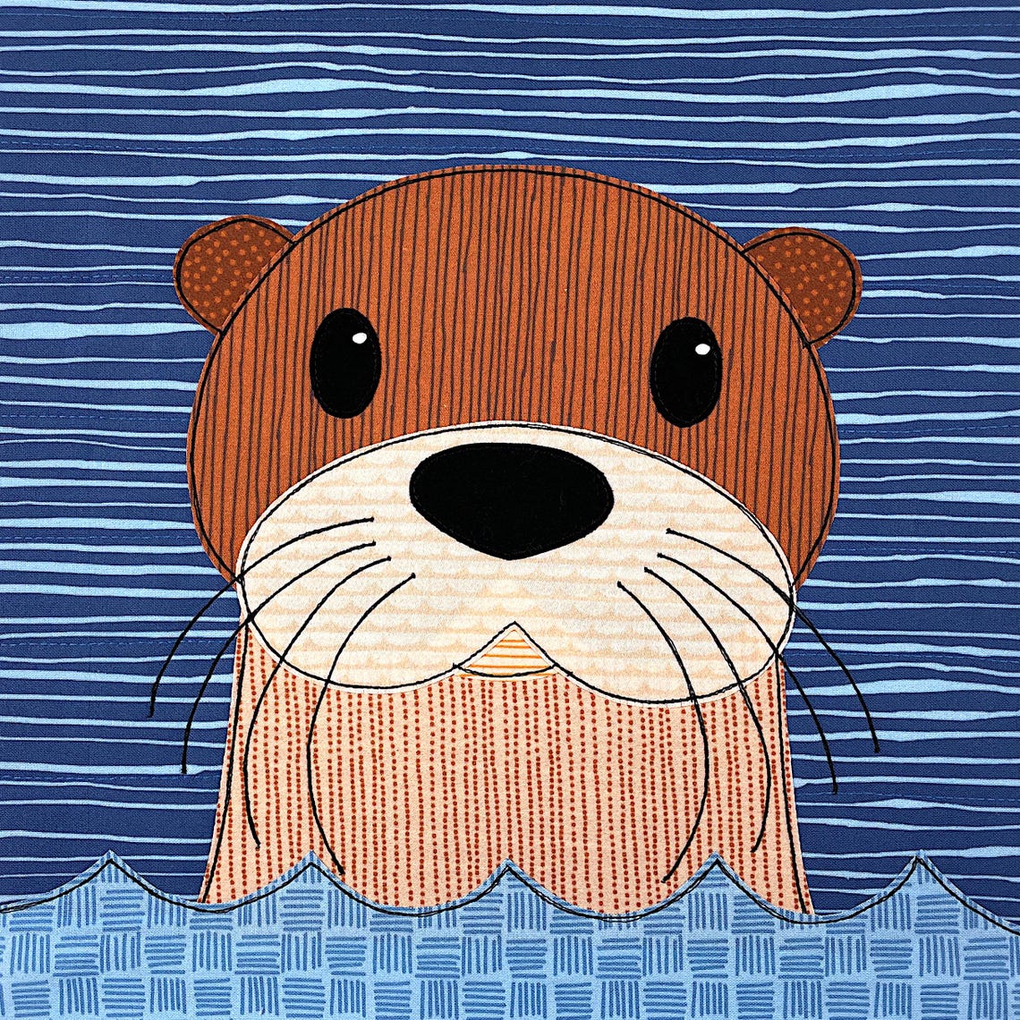 Olson Otter Applique Quilt Pattern: Easy Beginner Project (digital PDF ...