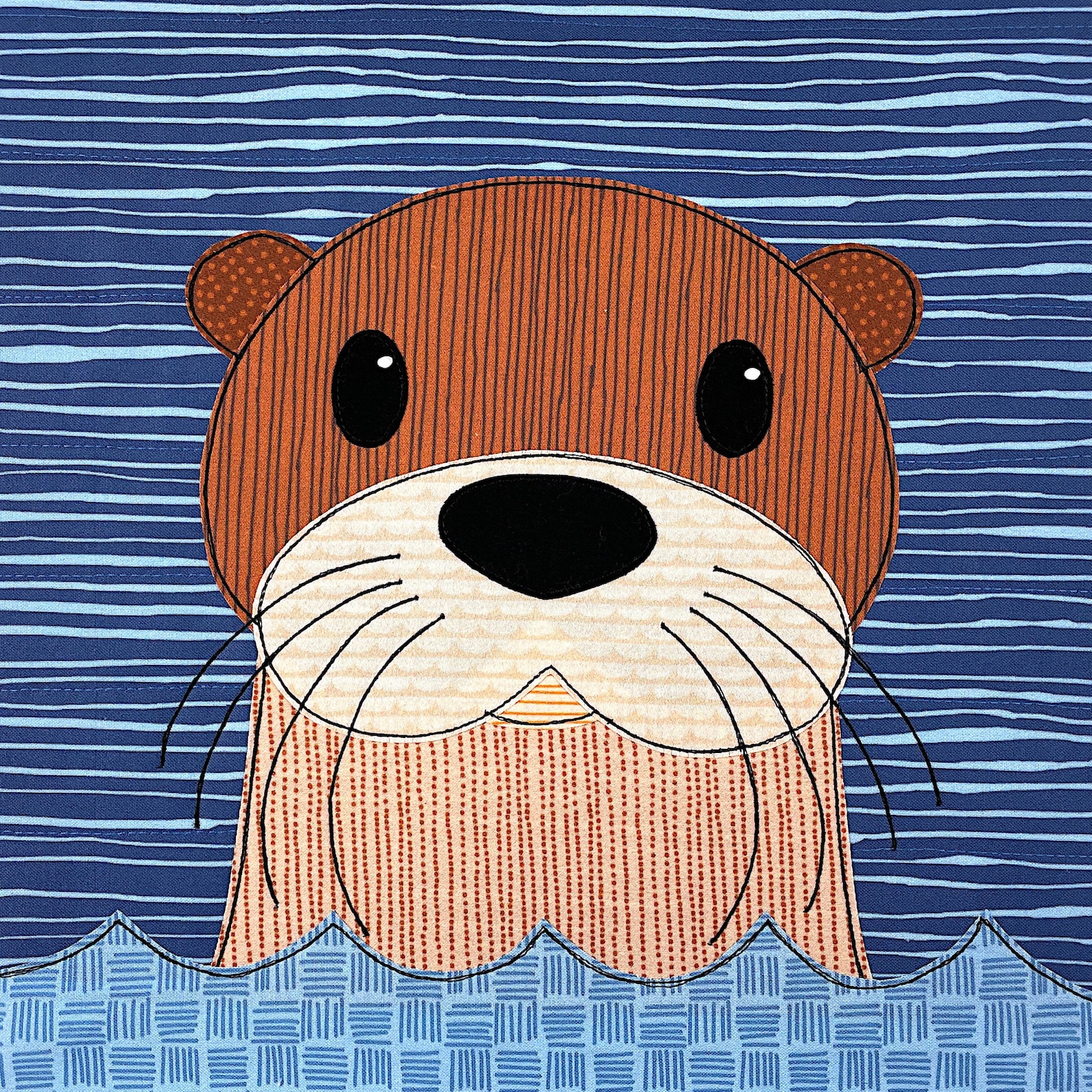 Olson Otter Applique Quilt Pattern: Easy Beginner Project (digital PDF ...