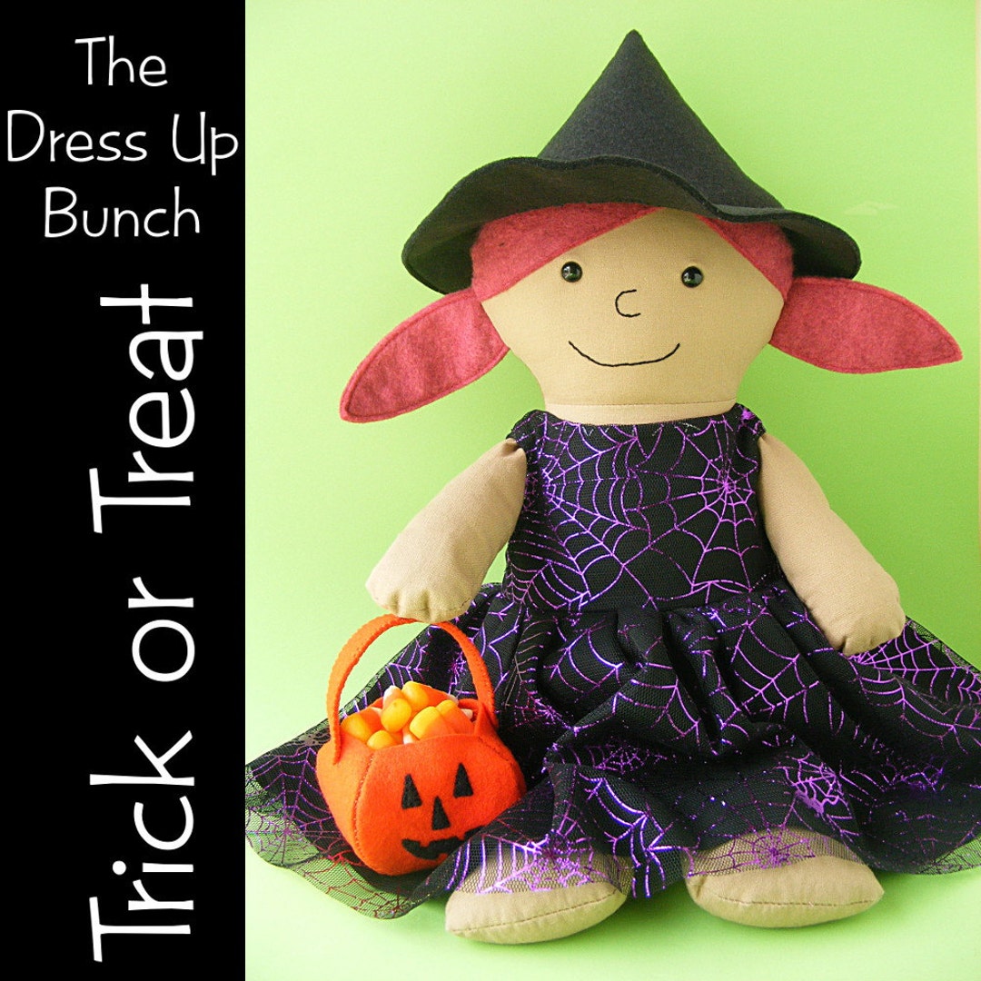 Doll Witch Costume Pattern - PDF Digital Pattern for Dress up Bunch ...