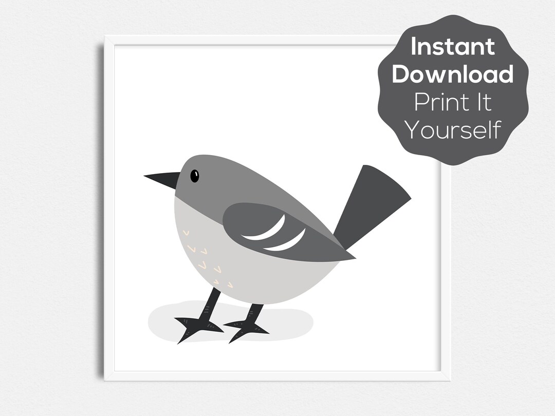 Mockingbird - Printable Art - Instant Download - Print It Yourself ...