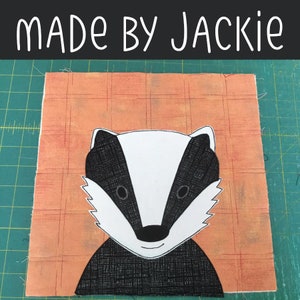 Benjamin Badger Applique Quilt Pattern Easy Digital PDF Pattern for ...