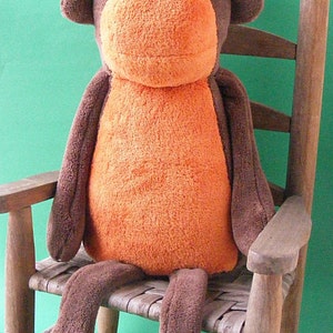 Milton Monkey Softie Pattern plushie, Stuffed Animal, Toy, Digital ...