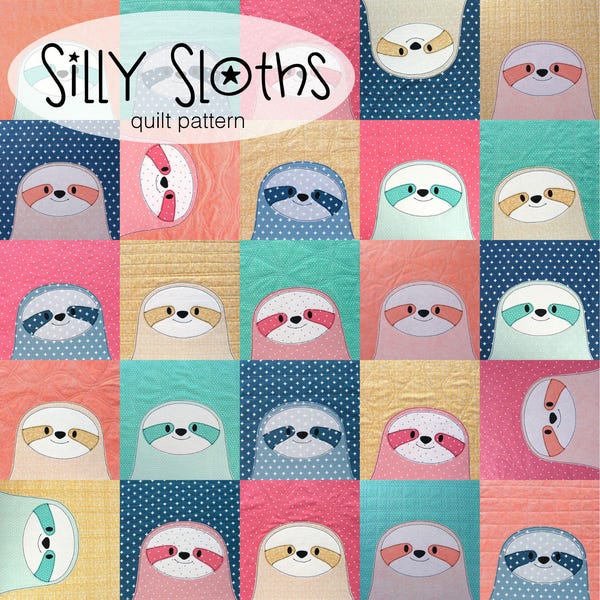 Sloth Quilt Pattern - Etsy