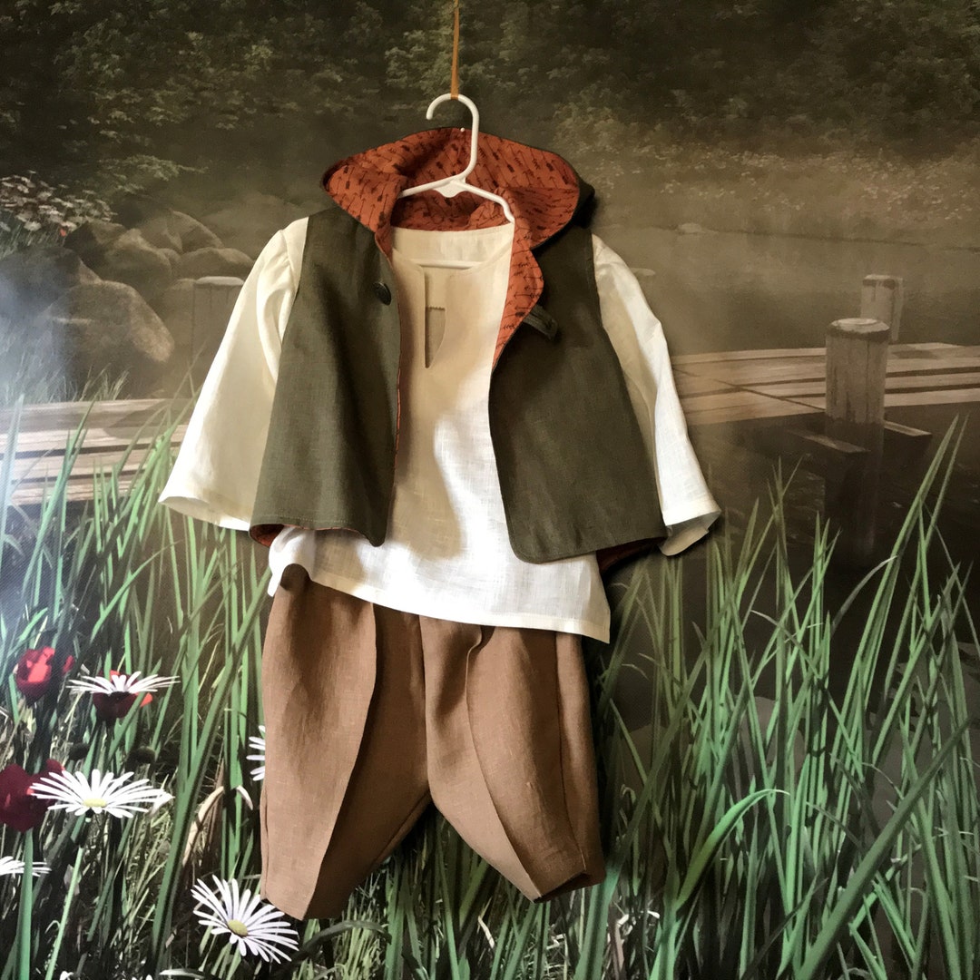Child's Elf Pixie Woodland Hobbit Renaissance LOTR Thanksgiving: Vest ...