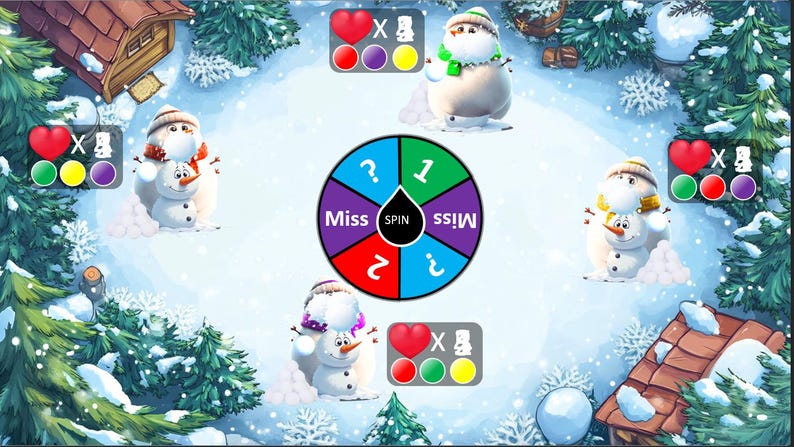 Snowball Fight Interactive Powerpoint Game | Winter Classroom Party ...