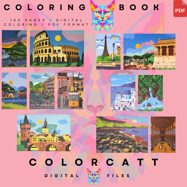 100 Mystery Color by Number | Classic Cartoon & Anime Mosaic Art ...