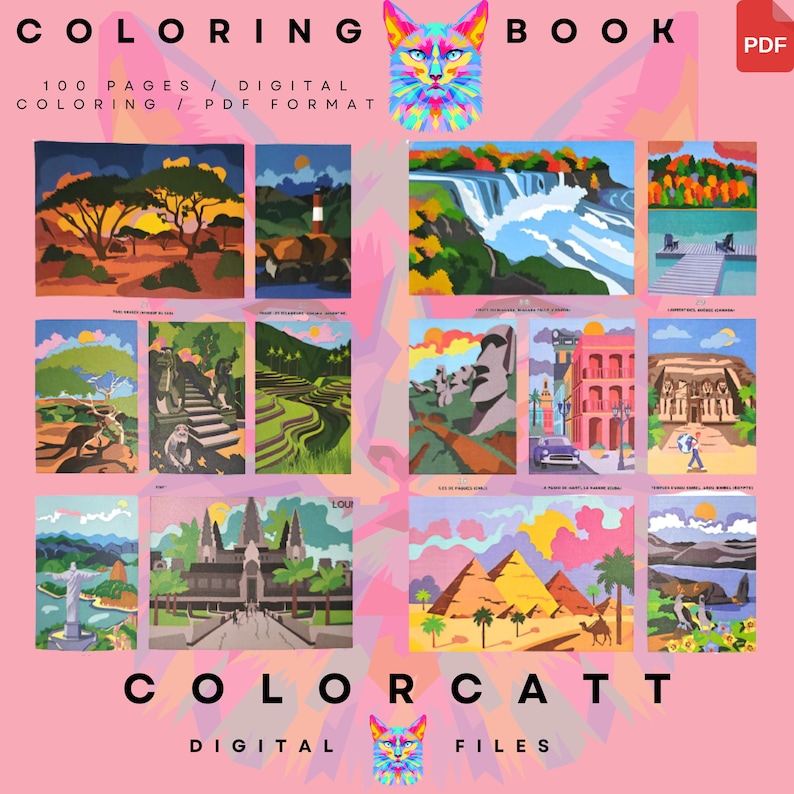 100 Mystery Color by Number | Classic Cartoon & Anime Mosaic Art ...