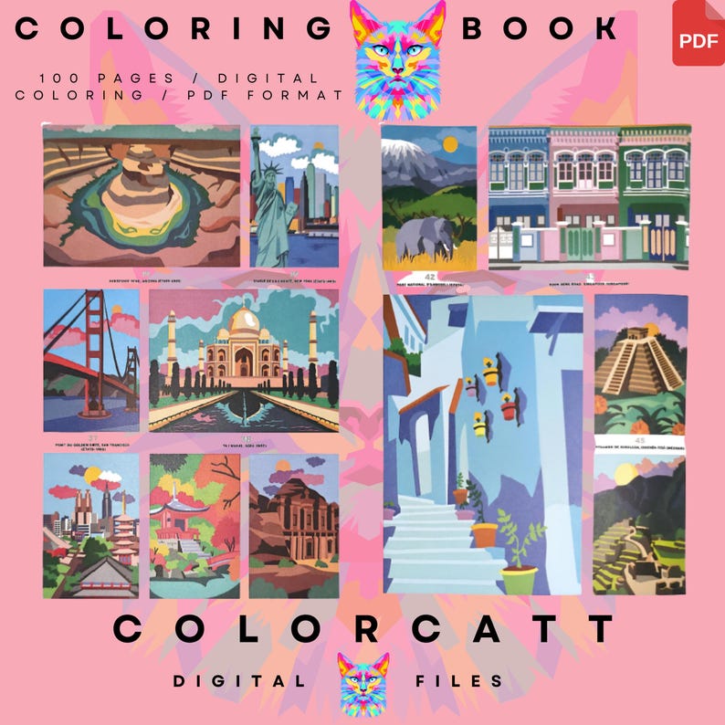 100 Mystery Color by Number | Classic Cartoon & Anime Mosaic Art ...