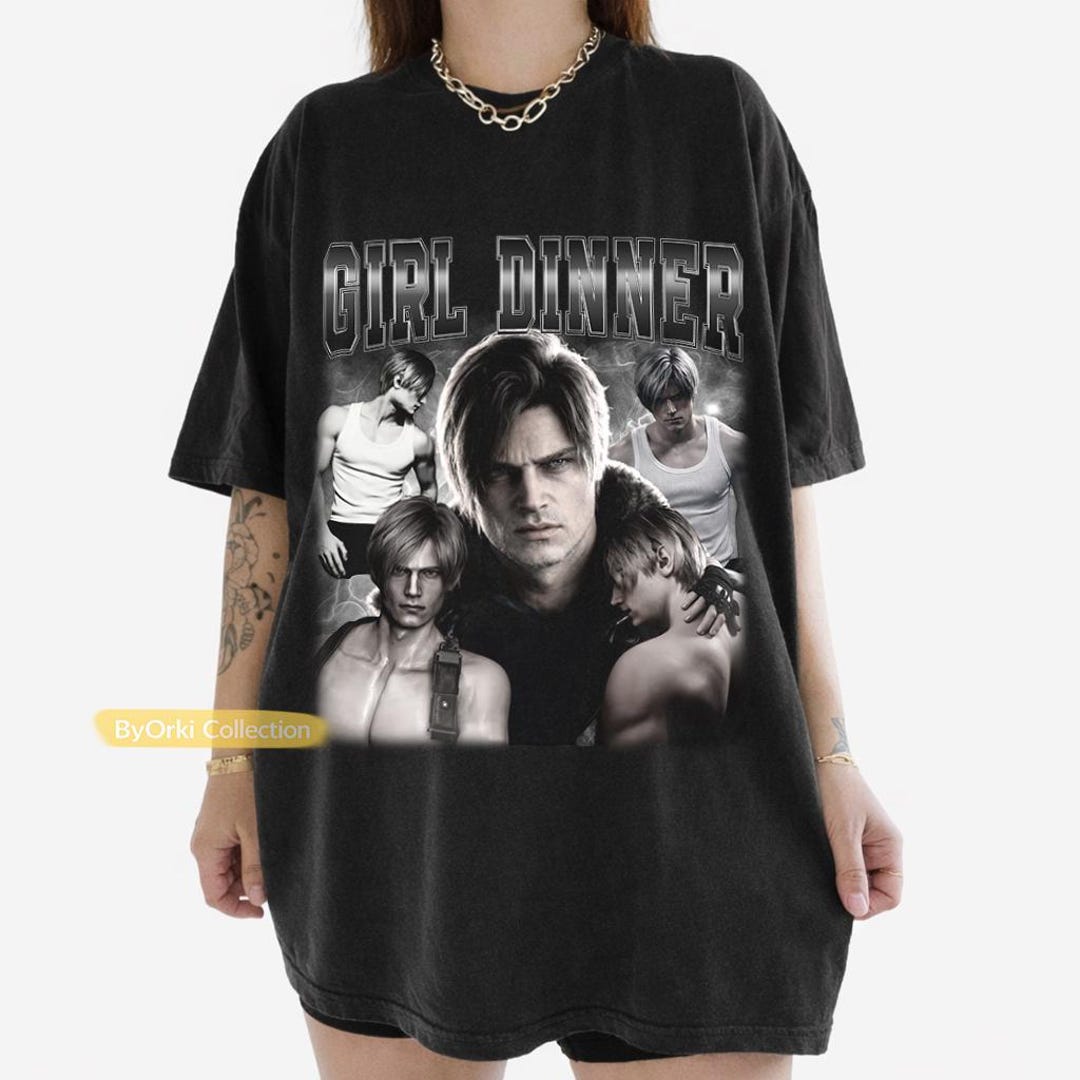 Leon Kennedy Girl Dinner T-shirt, Resident Evil Shirt, Unisex Gift for ...