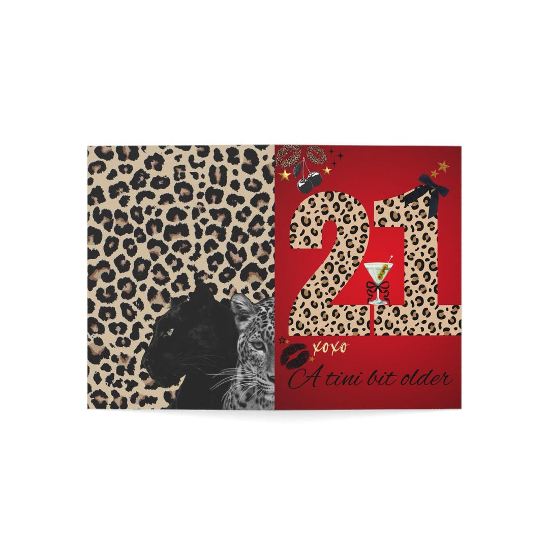 Twenty One Birthday Greeting Cards (1, 10, 30, and 50pcs) - Etsy
