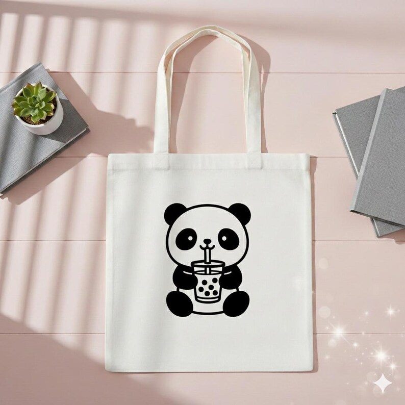 Panda Boba Tea SVG & PNG- (commercial Use) Bubble Tea, Animal Clipart ...
