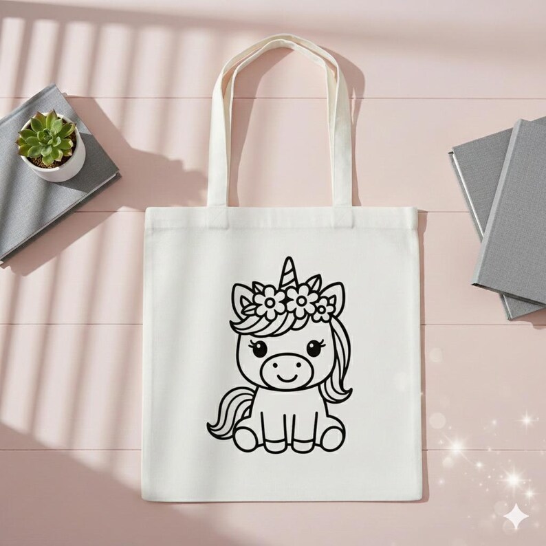 Baby Unicorn SVG PNG- Minimalist Design for Cricut (commercial Use ...