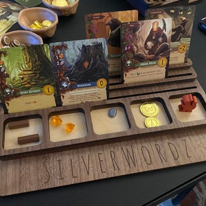 Personalized Board Game Card Holder Tabletop Resource Organizer, Gaming ...