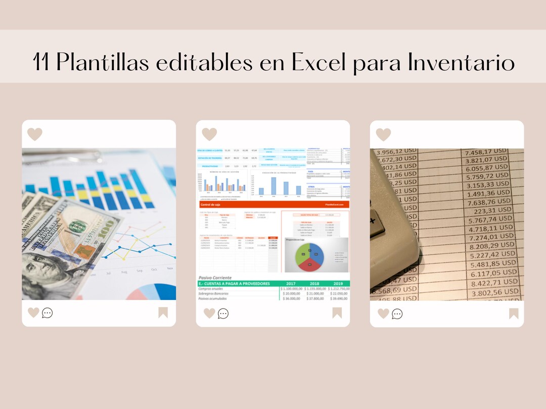 Inventory - Pack of Editable Inventory Templates - Etsy