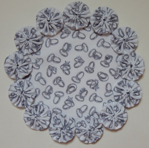 Silver Wedding Rings 8.5 Yo Yo Doily | Etsy