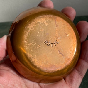 Modernist Enamel on Copper Dish by Butte Copper Co. Montana , Butter ...