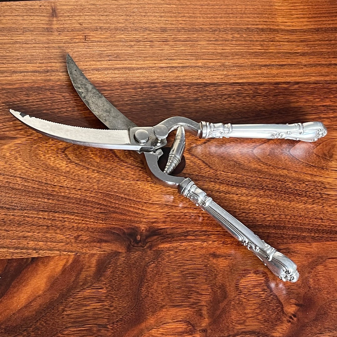 Heirloom Victorian Sterling Silver Handle Poultry or Lobster Shears ...