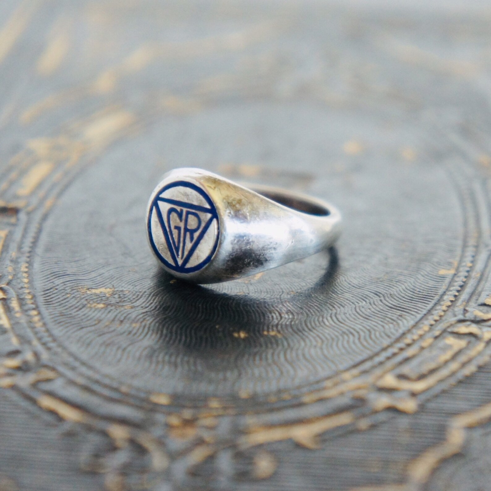 1928 Ladies Sterling Silver Signet Ring GR Girls Reserve of - Etsy