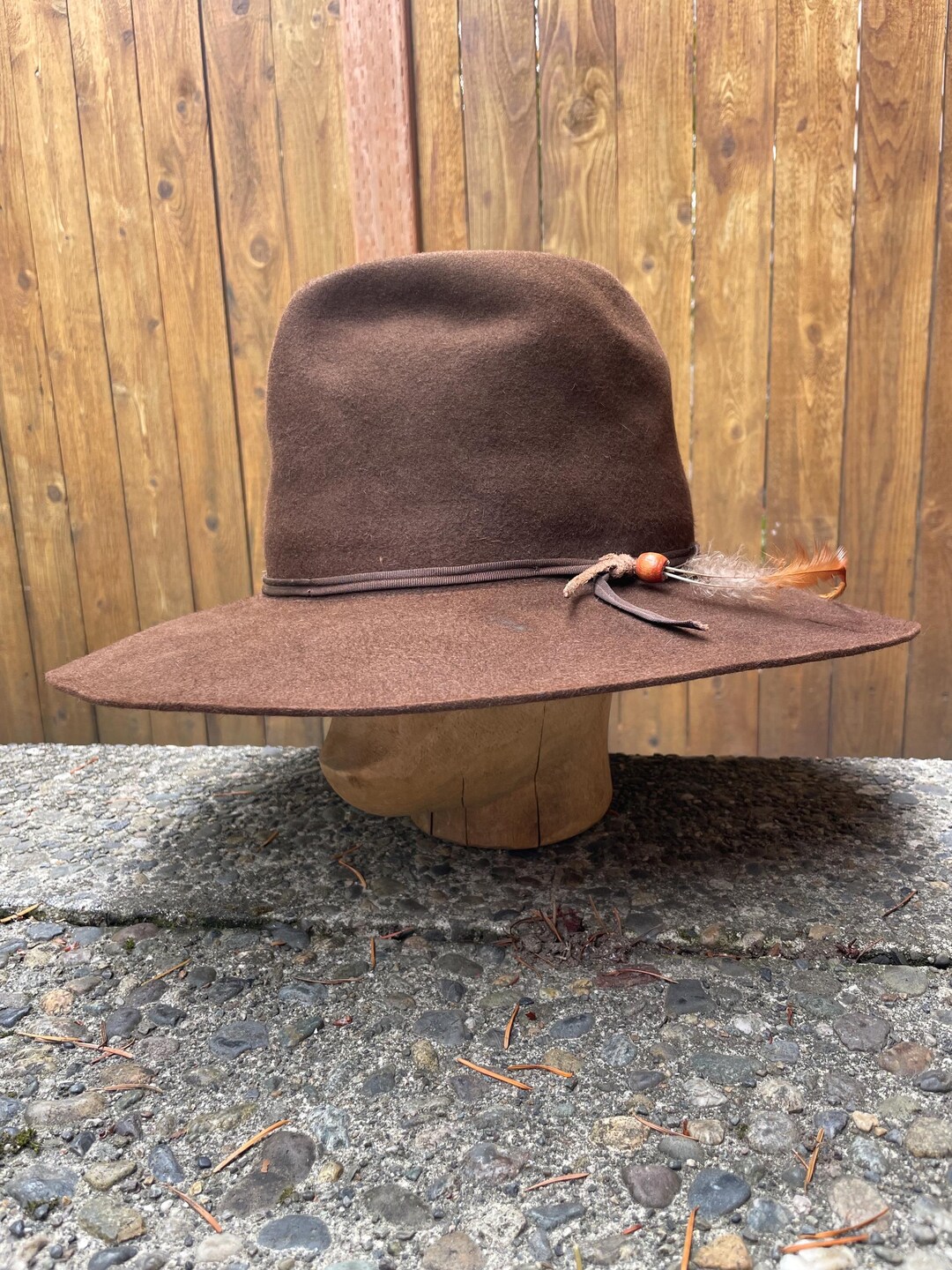 Vintage 5x Quality Hand Finished Western Cowboy Hat in Bison Brown ...