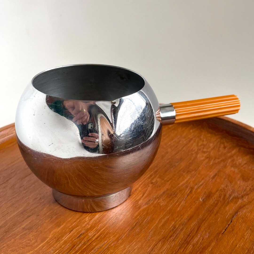 Art Deco Chase Creamer With Butterscotch Bakelite Handle C1930’s ...