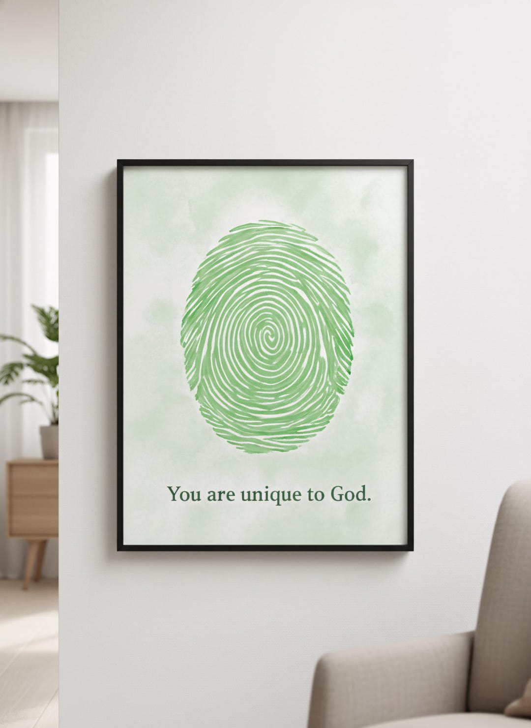Divine Uniqueness Fingerprint Art | God Gifted Identity Print ...